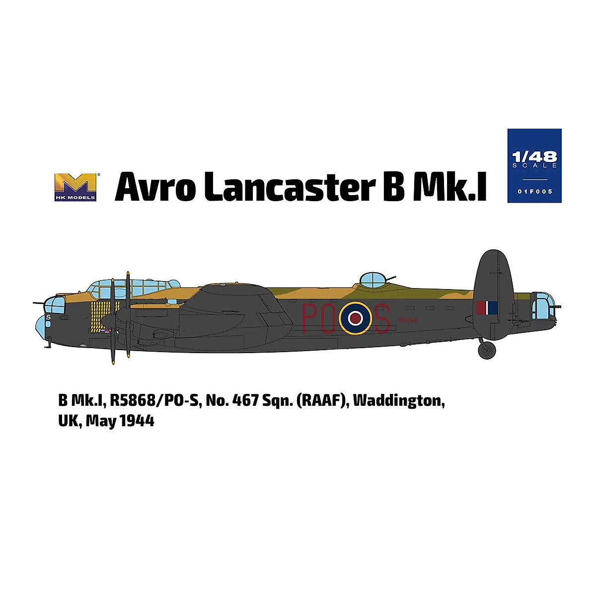 HK Models 1/48 Avro Lancaster B Mk.I Bomber