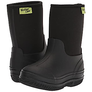 Western Chief Kids Freestyle Neoprene Rain Boot, Black, 2