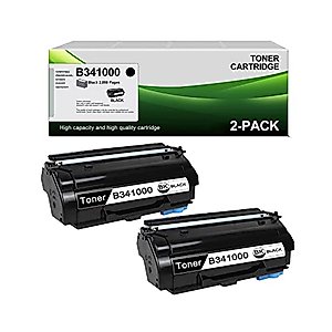 (2 Pack, Black) Compatible B3340 B341000 Toner Cartridge Replacement for Lexmark B3442dw B3340dw MB3442adw Printer Toner Cartridge, by Sold XENONK