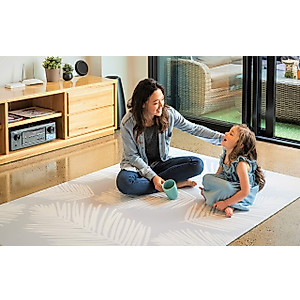 Stylish Reversible Foam Floor Mats – Soft Baby Play Mat for Playing, Tummy Time, Crawling Mat | Toddler, Kids playmat |Exercise Mat, Yoga Mat | Non-Toxic, Waterproof, Easy-to-Clean | Large Gray - Blue