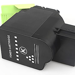 C2425 C231H C2325H Remanufactured High Yield Toner Cartridge C231HK0 C231HC0 C231HM0 C231HY0 Replacement for Lexmark C2325 C2425 C2535 MC2325 MC2425 MC2535 MC2640 Printer(4-Pack)