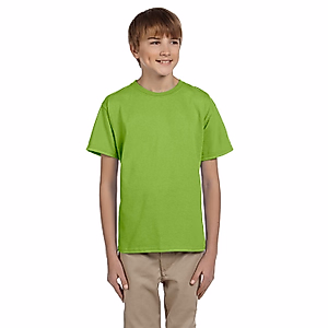 Hanes Youth Short Sleeve ComfortBlend T-Shirt, Lime, Large
