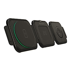 Raycon Magic Pad Pro, Wireless Charging Pad with Universal Phone Compatibility, LED Light, 2X Fast Charging, Compact Design (Black)