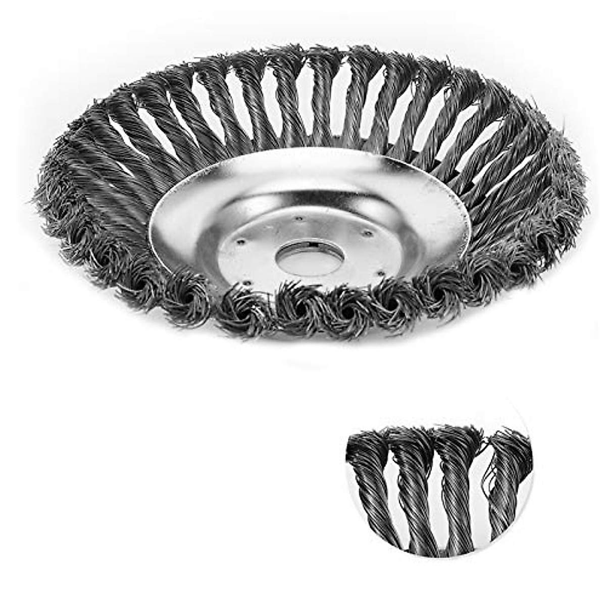 8-inch Machine Parts for Grass Trimmer Grass Wheel Steel Wire Round Edge Manganese Steel Garden Lawn Machine Parts Machine Accessories for Gardengard