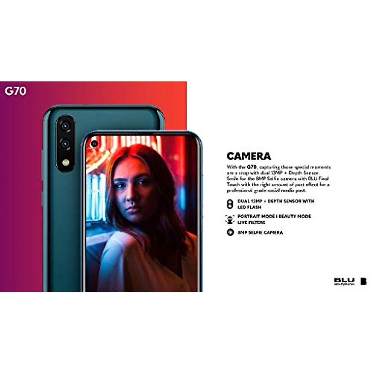 BLU Blu G70 G0250WW 32GB GSM Phone, Green