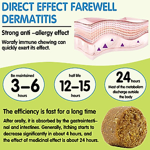 Dog Itch Relief Chews, Itch Relief Allergy Relief for Dogs, Anti Itch for Dogs, Skin Allergy Treatment for All Dog Breeds, 120 Chews Chicken Flavor Dog Skin& Coat Health Supplement