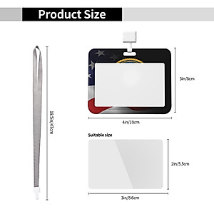 US Bureau of Alcohol Tobacco and Firearms ATF Versatile Premium Horizontal ID Card Badge Holder with Lanyard - Durable, Stylish, and Ideal for All Occasions