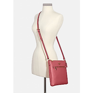 COACH Womens Rowan File Bag In Signature Canvas (IM/Strawberry Haze)