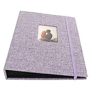 Picture Album, Wear Resistant Fashionable 208 Album Fine Workmanship for Gift (Purple)