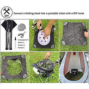 Opliy Camping Stool, Folding Samll Chair Portable Camp Stool for Camping Fishing Hiking Gardening and Beach, Camping Seat with Carry Bag (Green, L 13.5")