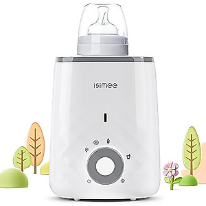 iSiMEE Bottle Warmer, 5 Mins Fast Baby Milk Warmer for Breastmilk Formula with Accurate Temperature Control, Baby Food Warmer with Keep Warm, Defrost, Steaming Function for Baby Food Pouches Jars