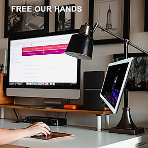 Timewall Tablet Phone Mount with Clamp, Universal iPad iPhone Holder Stand for Spin Bike, Stationary Exercise Bicycle, Treadmill, Elliptical, Mic Stand, Boat, Handlebar, Fits 5-12.9" Tab Phone