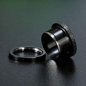 COOEAR Gauges for Ears Surgical Steel Tunnels Upgrade Scrub Plugs Piercing Party Gift Earrings 8g(3mm) to 5/8g(16mm)