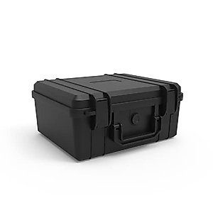 Ant Mag Waterproof Hard Case with Customizable Foam Portable for Camera, Drone, Equipment, Tools, Protective Travel Case for Storage, Carrying, 11 * 9.5 * 5.1inches, Black