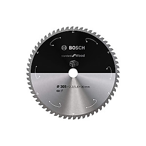 Bosch Professional Circular Saw Blade Standard for Wood (Wood, 305 x 30 x 2.2 mm, 60 Teeth Accessories, Battery Circular Saw)