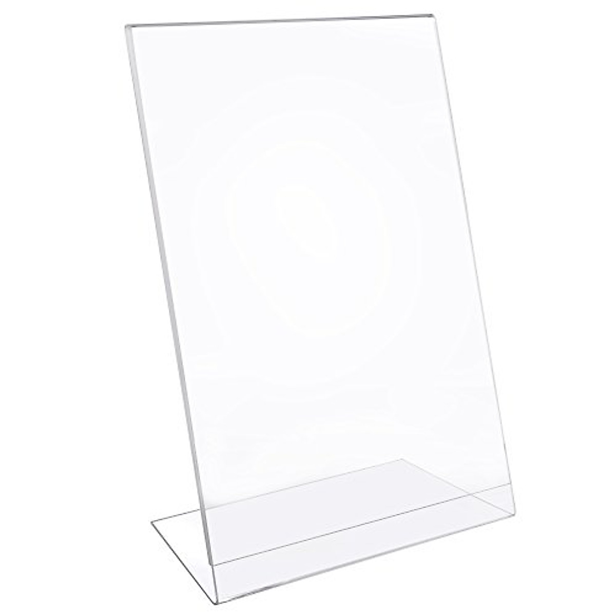 MaxGear Acrylic Sign Holder, Clear Sign Holder Plastic Paper Holder Slant Back Sign Holders 8.5x11 inches Sign Holder Plastic Display Stand for Office, Store, 3 Pack