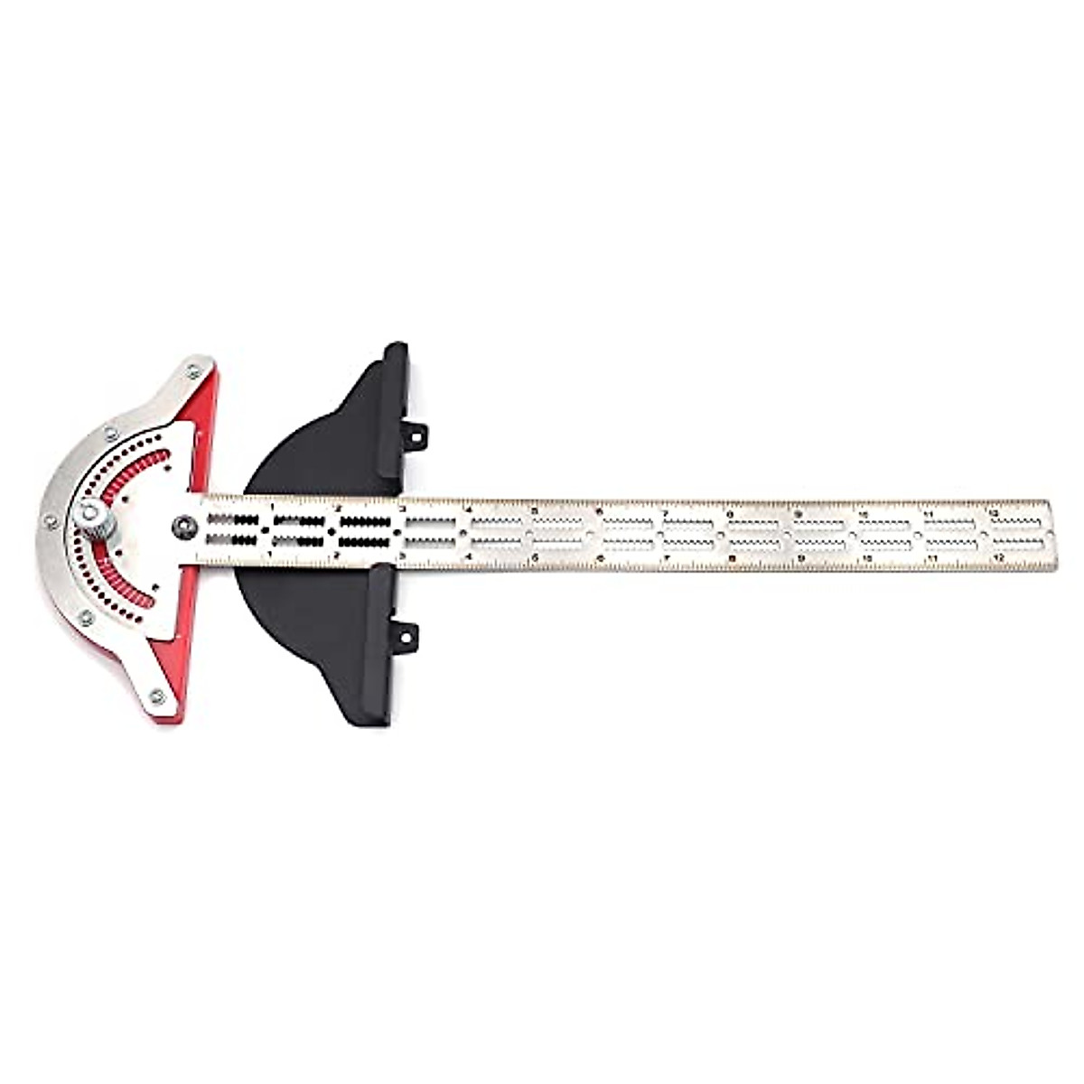 HTTMT- 13" Woodworker Edge Ruler 0-70°Adjustable Protractor Angle Finder Two Arm Carpentry Ruler Measure Layout Tool [P/N: ET-TOOL041-15-RAW]…