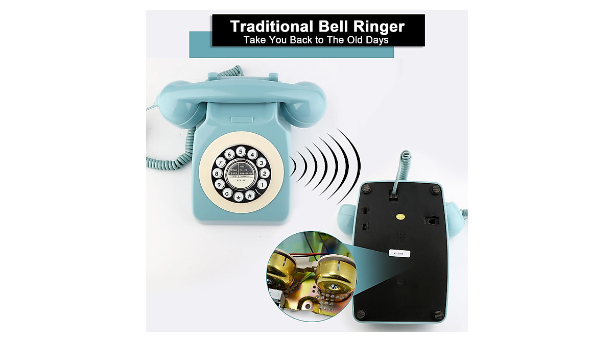 Sangyn Retro Landline Telephone | Classic Corded Phone