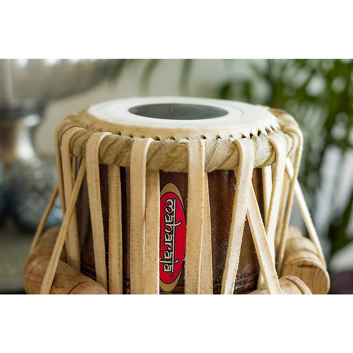MAHARAJA Basic Tabla Set, Student Tabla Set, Steel Bayan, Dayan, Hammer, Cushions & Cover - Perfect Tablas for Students and Beginners on Budget, Tabla Drums, Indian Hand Drums (PDI-IB)