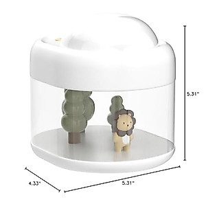 HMLUESR Baby Cool Mist Humidifiers for Bedroom Quiet - 16.91 OZ Small Humidifiers for Home with Night Light & Star Projector for Kids, Babies, Girls as Best Gift