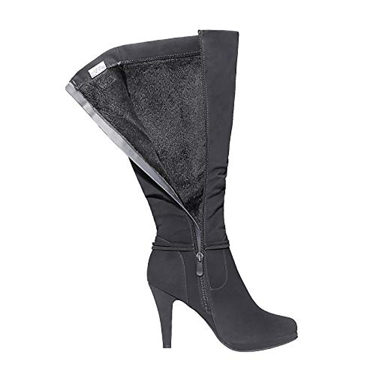 DREAM PAIRS Women's Sarah Navy New Knee High Platform Heel Boots Size 7.5 M US