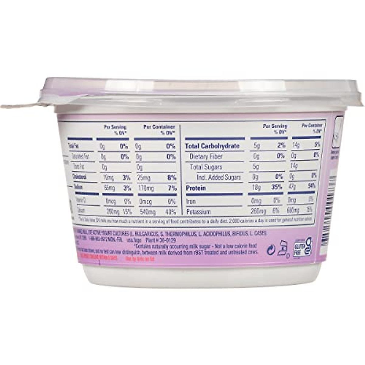 FAGE Total Greek Yogurt, 0% Nonfat, Plain, 16 oz