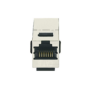 VCE RJ45 Cat6 Shielded in-line Coupler 25-Pack, Cat 6 Female to Female Keystone Jack 8P8C Cat5e Modular Connector with Keystone Latch