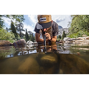 LifeStraw Peak Series - Personal Water Filter Straw for Backup Filtration, Emergency, Survival, and Ultralight Hydration, Dark Mountain Gray, 2 Pack