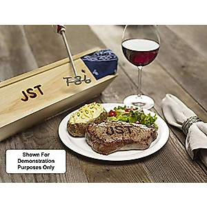 Circle F Branding Iron for Steak, Buns, Wood & Leather