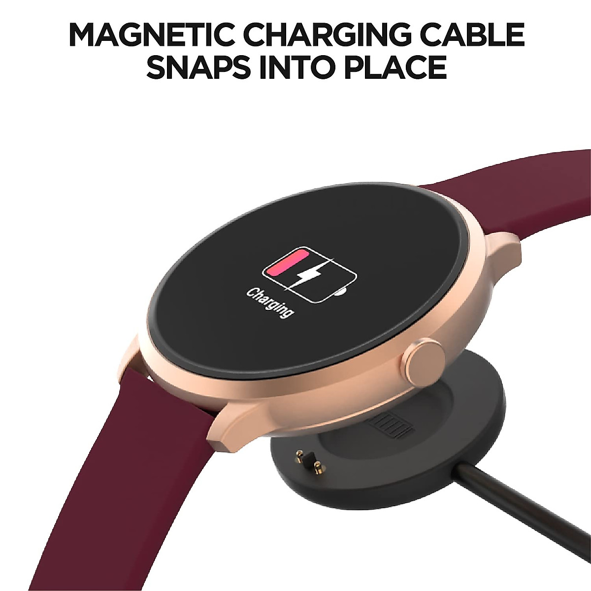 iTouch Sport 3 Smartwatch (with 24/7 Heart Rate Tracking, Step Counter, Notifications, Body Temperature Monitor)