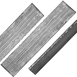 Handmade billet damascus steel billet Custom Hand Forged Damascus Steel Straight Line Billet for Knife Making