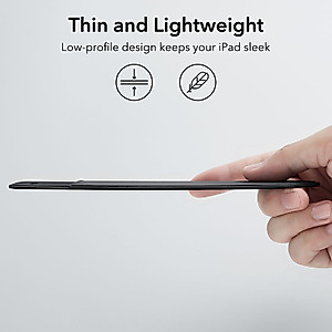 ESR Pencil Case Holder Compatible with The Pencil (Pro and 1st and 2nd Gen), Elastic Pocket for Stylus Pen [Pencil Protected and Safe] Pouch Adhesive Sleeve Attached to Case for Pencil, Black