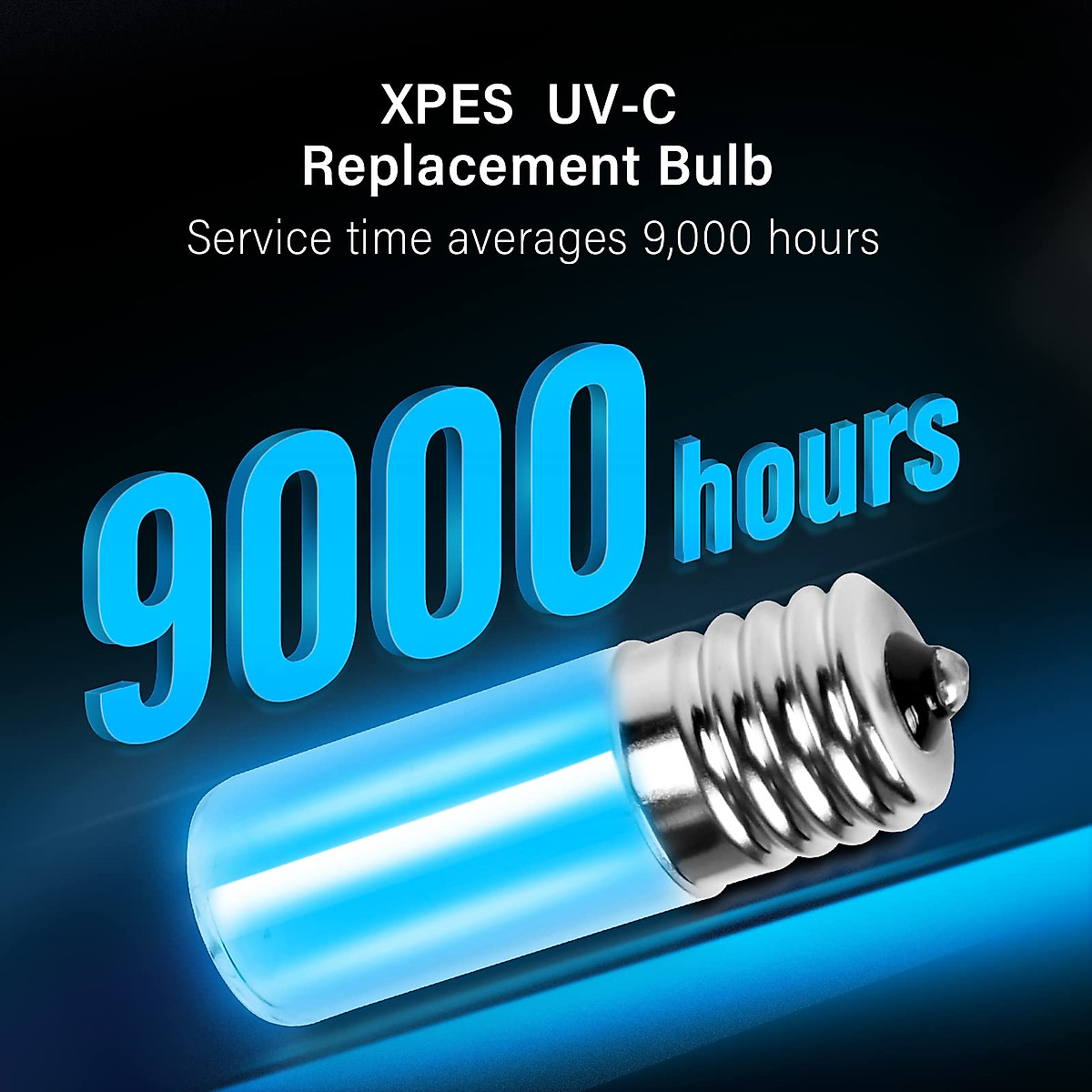 XPES U-V-C Replacement Bulb for Germ Guardian 3W 10V U-V-C Light Bult GG1000 GG1100 GG1100W GGH200 (2 Pack)