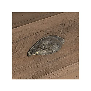 Bush Furniture Yorktown 2 Drawer Lateral File Cabinet in Reclaimed Pine