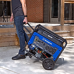 Westinghouse 6600 Watt Home Backup Portable Generator, Electric Start, Transfer Switch Ready 30A Outlet, RV Ready 30A Outlet, CO Sensor