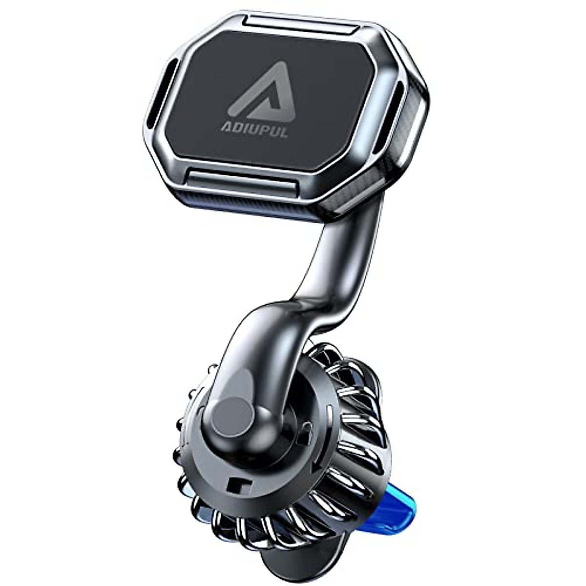 Magnetic Phone Holder for Car, ADIUPUL [Upgraded Clip] Magnetic Car Mount [360° Unobstructed] Magnet Phone Holder for Car, Magnet Phone Holder for Car Compatible with 4-6.7 inch Smartphone and Tablets