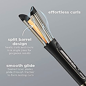 INFINITIPRO BY CONAIR Cool Air Curling Iron, Protects Against Damage and Locks in Style for Effortless Long Lasting Curls & Waves