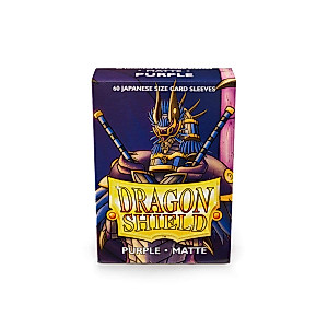 Dragon Shield Matte Mini Japanese Purple 60 ct Card Sleeves Individual Pack …
