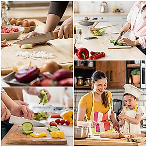 uxcell 10Pcs Knife Edge Guards Blade Protector Plastic Knife Edge Cover Sleeves Universal Blade Covers Knife Sheath for Kitchen, Black