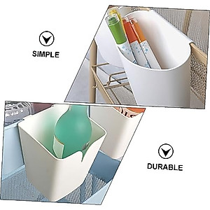 NOLITOY 3PCS wall mounted trash storage cart props wall mounted planters hanging containers for plants portable dolly small stand multi-purpose hanging barrel hanging storage basket bucket