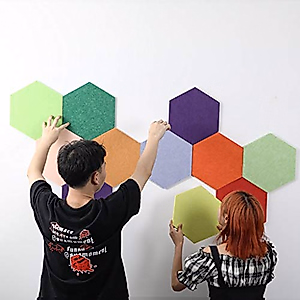 Wall decoration DIY Hexagonal Felt Board Wall Sticker Message Board ins Photo Wall Hanging Home Display Board Cork Board of Childcare Center