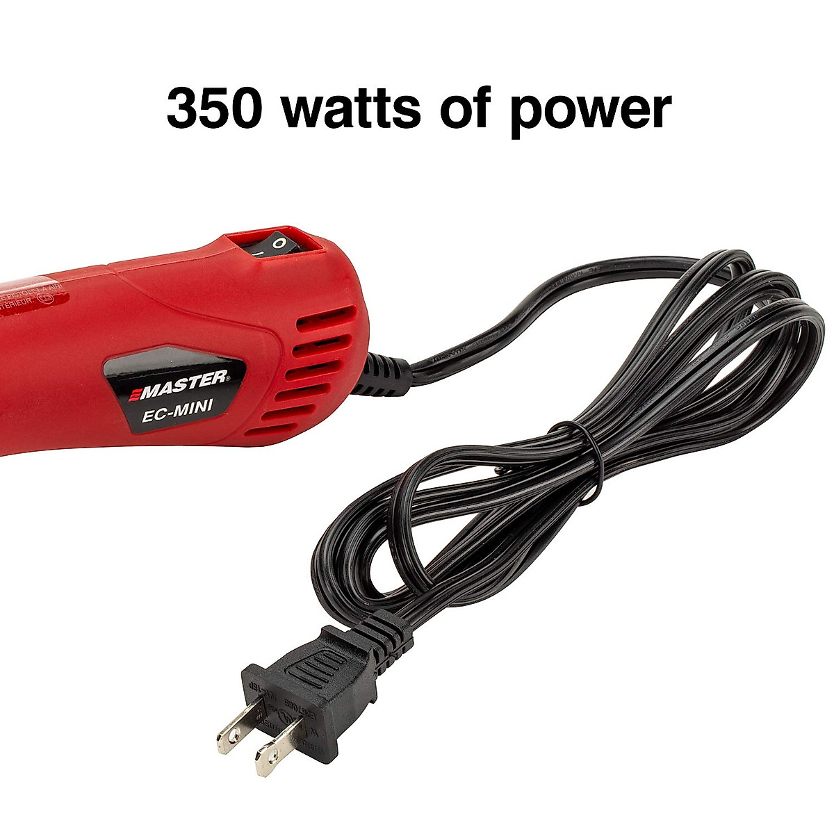 Master Appliance EC-MINI Heat Gun for Crafts, Shrink Wrap, Heat Shrink Tubing, Wire Connectors, Electrical Connectors, Epoxy Resin, Candle Making Heatgun, Embossing Hot Air Gun w/Heat Shrink Reflector