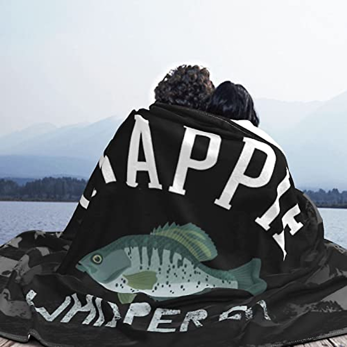 Crappie Whisperer Fishing  Throw Blanket Ultra-Soft Micro Fleece Blanket Cozy Warm Suitable for Living Rooms Sofa 40"X30"