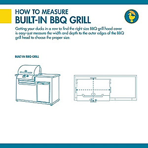 Duck Covers Ultimate Waterproof BBQ Hood Cover, 31 Inch, Grill Cover, Grill Cover for Outdoor Grill, BBQ Cover