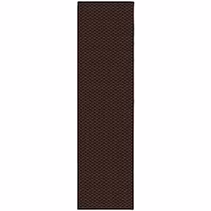Garland Rug Medallion Area Rug, 2-Feet by 12-Feet, Mocha