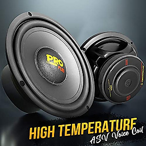 Pyramid Car Mid Bass Speaker System - Pro 6.5 Inch 200 Watt 4 Ohm Vehicle Mid-Bass Component Poly Woofer Audio Sound Speakers w/ 30 Oz Magnet Structure, 2.5” Mount Depth Fits OEM - Pyramid W64