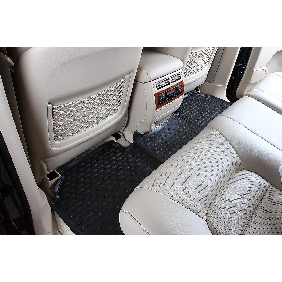 Fits 2020-2025 Ford Escape Floor Mats Front & 2nd Row Seat Liner Set (Black)