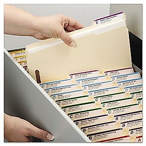 Smead 100% Recycled Fastener File Folder, 2 Fasteners, Reinforced 1/3-Cut Tab, Letter Size, Manila, 50 per Box (14547)
