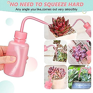 Valchoose 150ML Pink Wash bottles squeeze 5oz Mini Professional, Water Bottle for Lash Extensions, Easy to Carry Lash water bottle squeezer (1Pack)