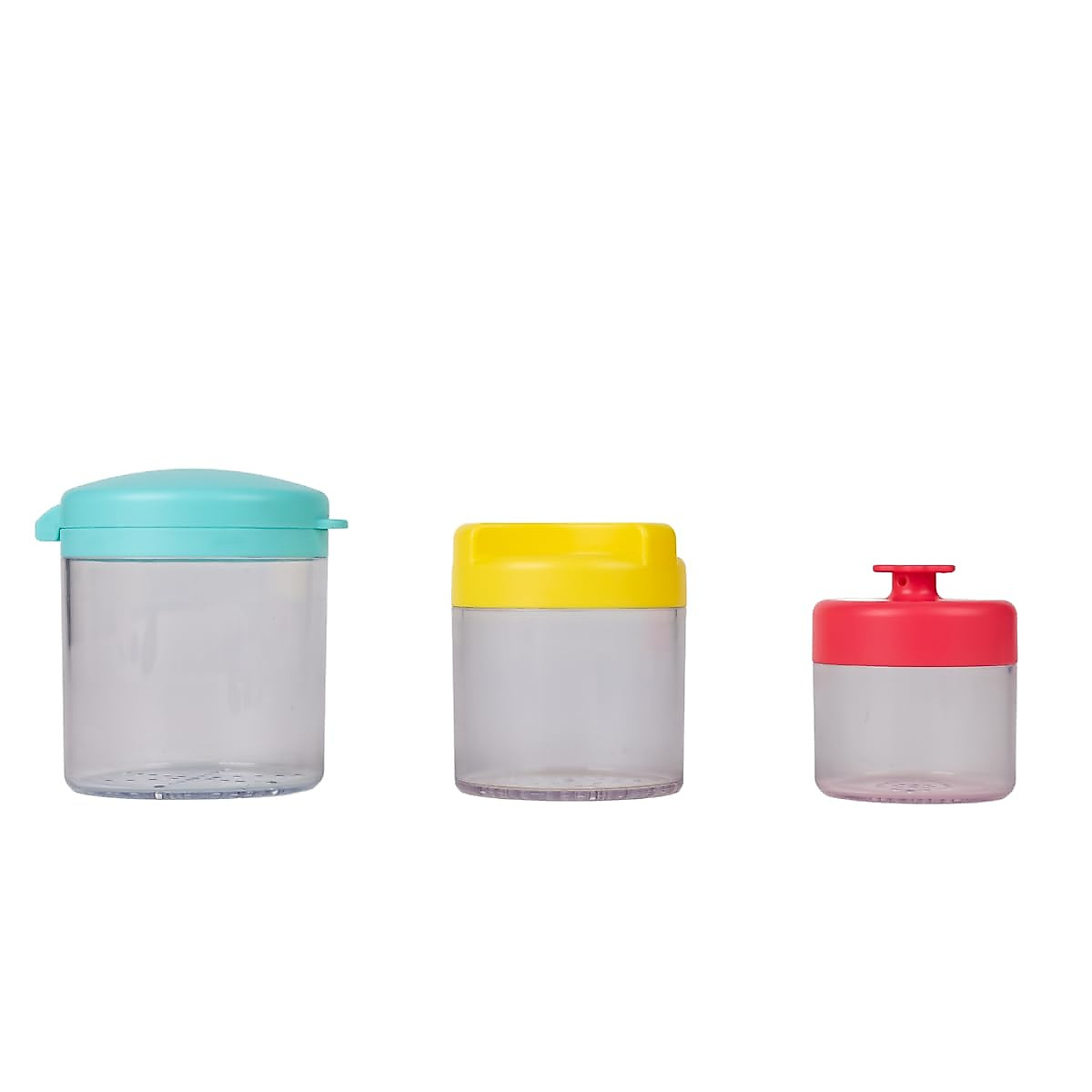 Leticia's Corner Montessori Grip Canister Toy Set for Infants, Toddlers and Preschoolers, Fine Motor Skills and Stacking Activity